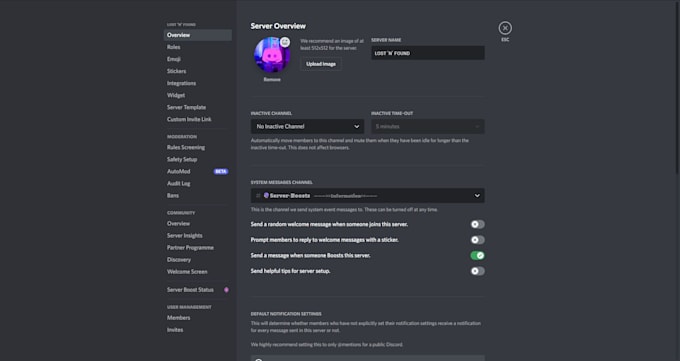 Customize your discord sever by Aeoffcial | Fiverr