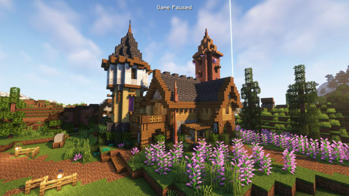 Create a building in your minecraft world by Edithprior | Fiverr