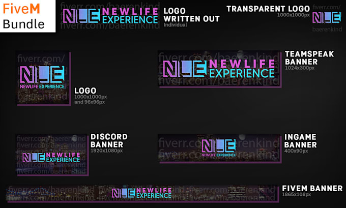 Design fivem logo and banner in a bundle by Baerenkind | Fiverr