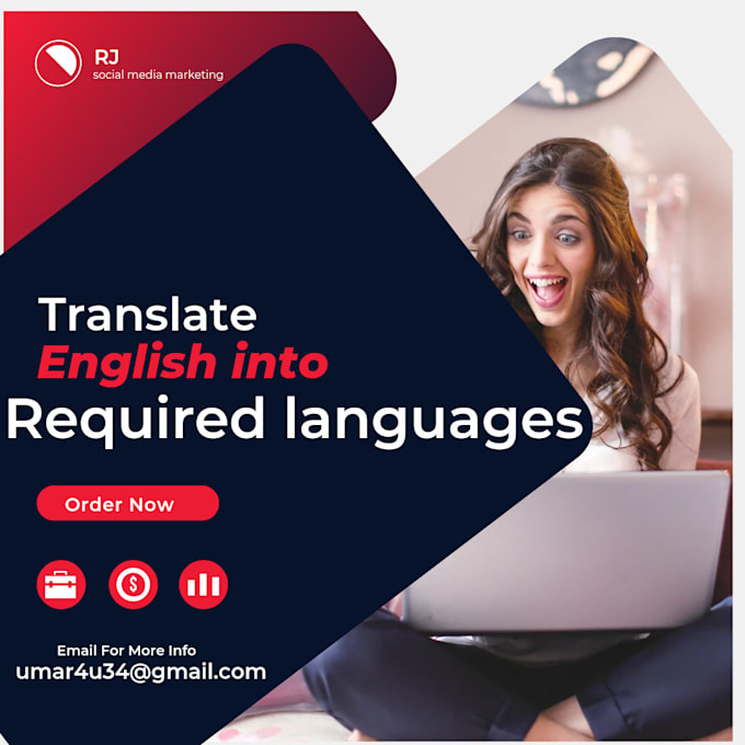 Translate english text into your required languages by Wicky07 | Fiverr