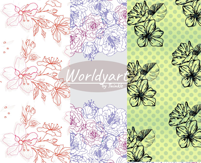 Create unique seamless print patterns by Worldyart2028 | Fiverr