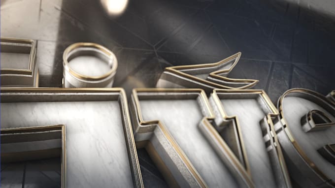 Create classic 3d gold logo animation by Nahiancs503 | Fiverr