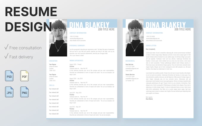 Design your professional resume that stands out by Toridesign | Fiverr