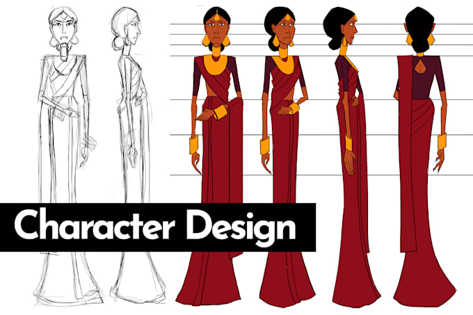 Draw you a cartoon character based on your description by ...