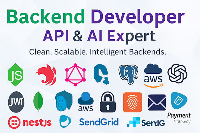 Develop backend api using nodejs nestjs mongodb sql and ai by Elyass99 ... Develop backend api using nodejs nestjs mongodb sql and ai by Elyass99 ...