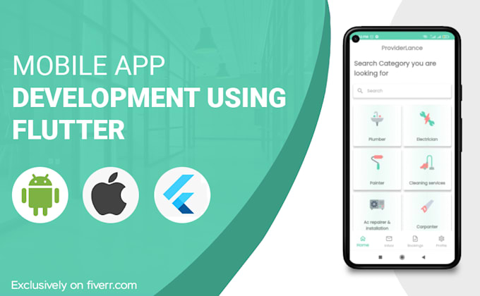 Be your flutter developer for android and ios app development by Mudassar_41 | Fiverr