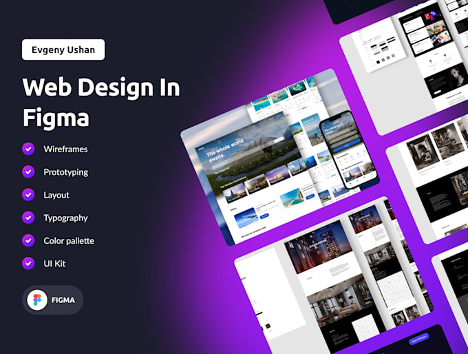Create website design in figma by Wipestudio | Fiverr