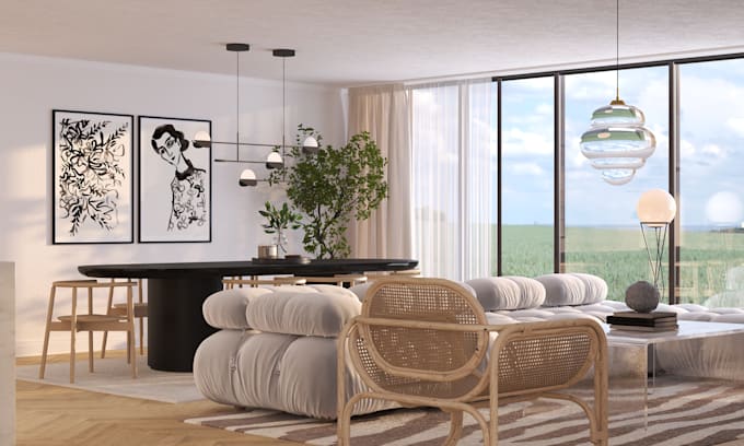 Create interior design and photorealistic 3d visualizations by Victoriakoless | Fiverr