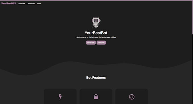 Make you a custom discord bot website by Marquesdinis | Fiverr
