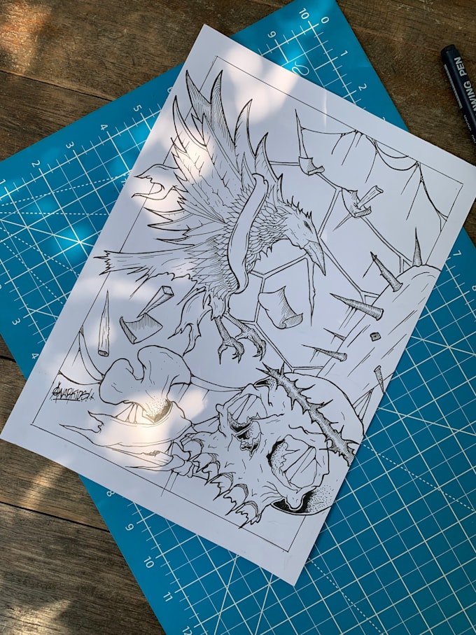 Do something really good at line art by Realdisaster | Fiverr