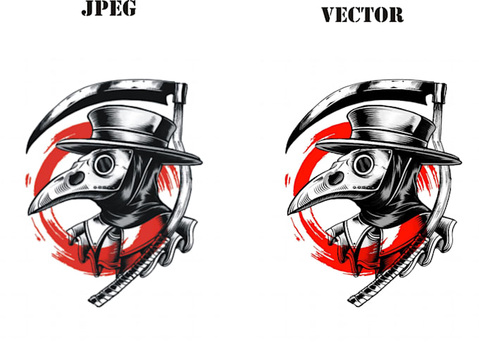 Do vector tracing your unclear image to high resolution vector by ...