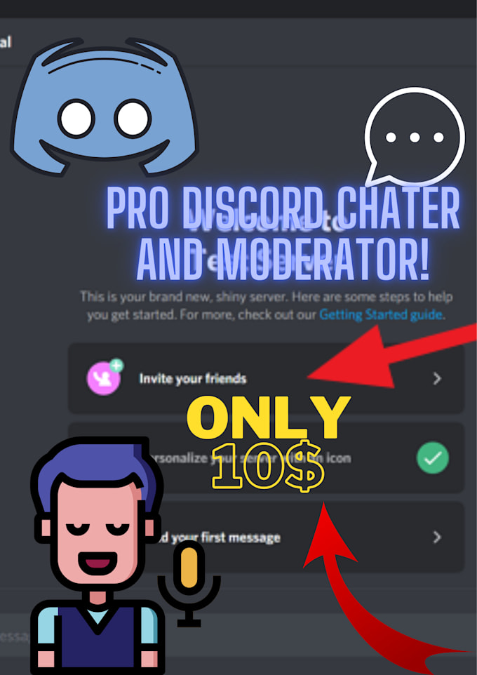 Professionally moderate and chat in your discord server by Spyros_nik ...