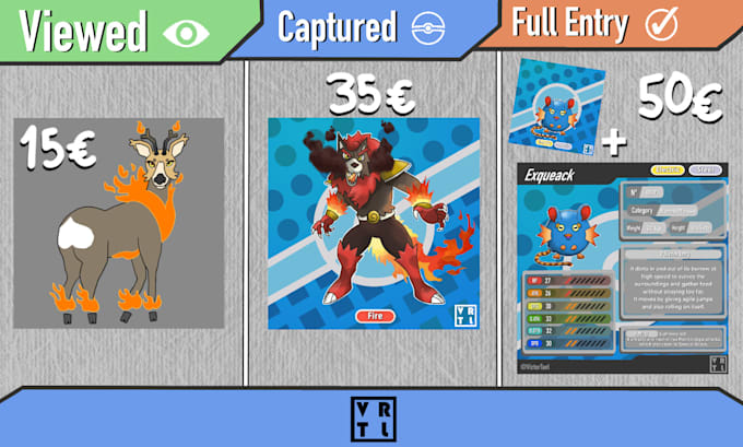 Design a cool fakemon for you by Victortael | Fiverr