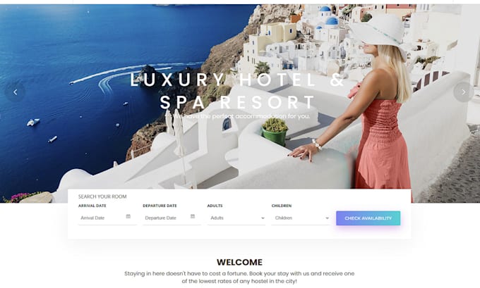 Luxury hotel booking website, luxury resort, luxury apartment, airbnb ...