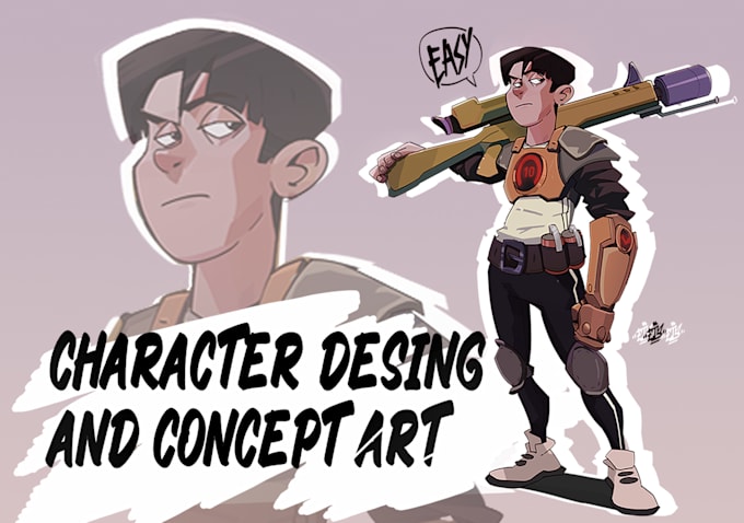 Draw character design and concept art by Gifutoarts | Fiverr