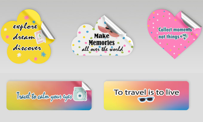 Create typography sticker design by Shamadesigns | Fiverr