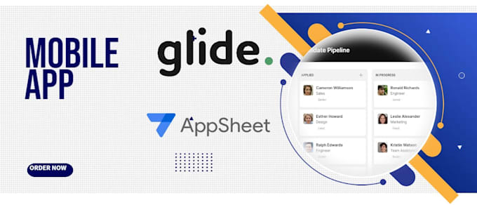 Develop a responsive mobile app with glide app and appsheet, internal app, crm by Emmanuel_yomi ...