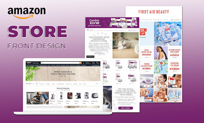 Create your amazon brand store and storefront design, storefront ...