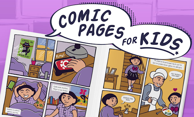 Draw comic pages for children and young adults by Juanbisbal | Fiverr