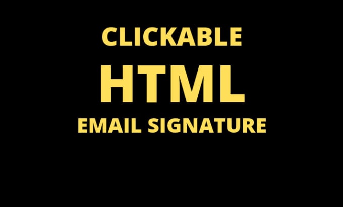 Make email signature html, clickable html email signature by ... Make email signature html, clickable html email signature by ...