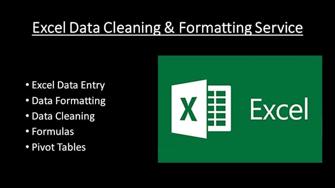 Do Data Cleaning Formatting Data Validation And Data Entry By
