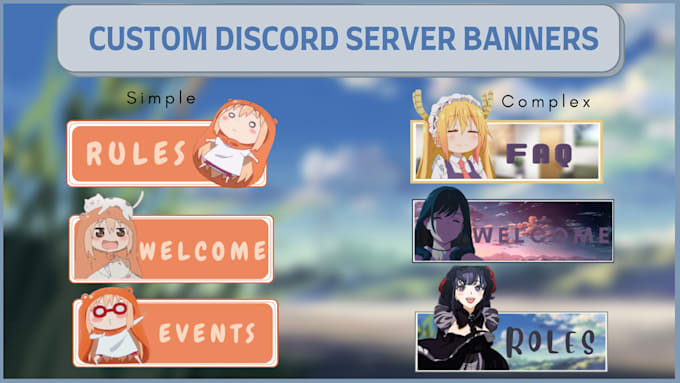 Design banners for your discord server by Mittyplayz | Fiverr
