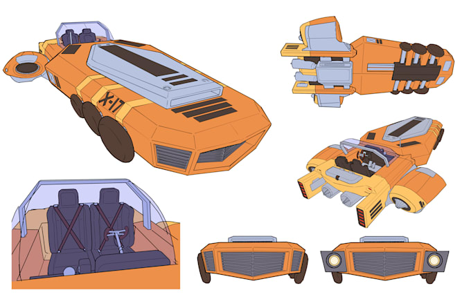 Design your science fiction vehicles by Andyhoneal | Fiverr