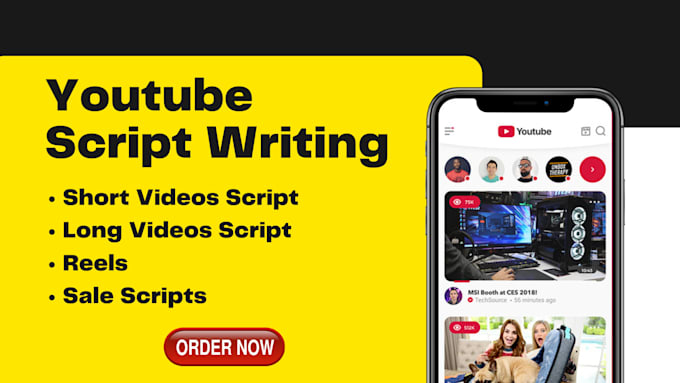 Do script writer, youtube script writer, script writing services by Copyventure | Fiverr