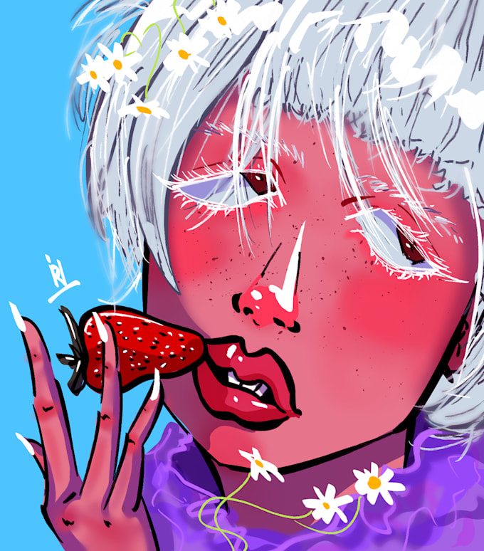 Draw you, my style, caricature, pfp by Metgamerkati | Fiverr