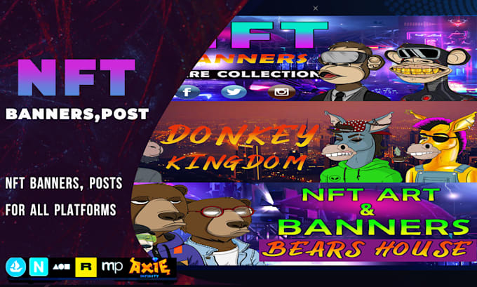 Design a perfect nft banner crypto banner opensea banner by Msdesign12 ...