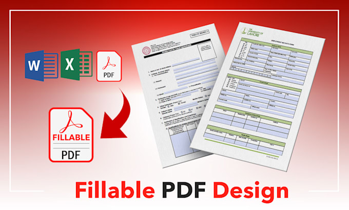 Design and create fillable pdf form by Nathari | Fiverr