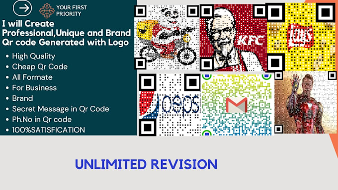 Create a professional, digital, web, you tube, business qr code with ...