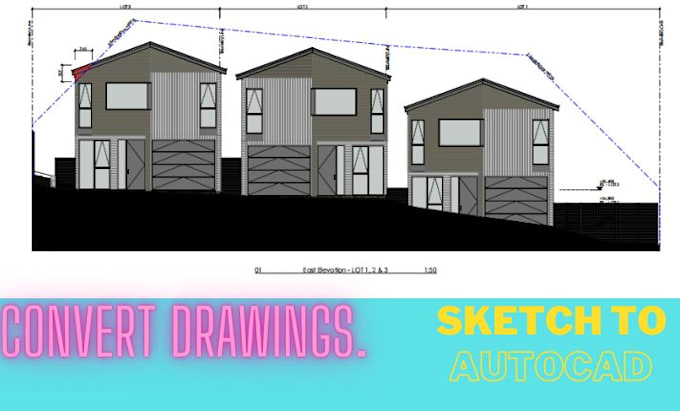 Draw any floor plan ang covert any pdf image or sketch drawing to auto ...