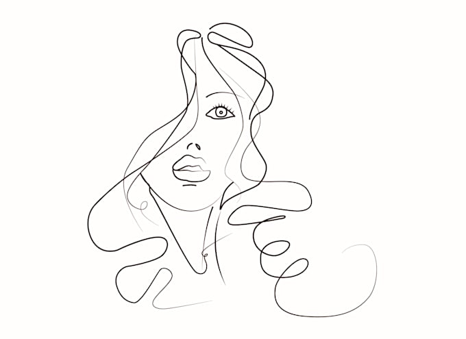 Draw vector line art and line drawing illustration in minimalist style ...