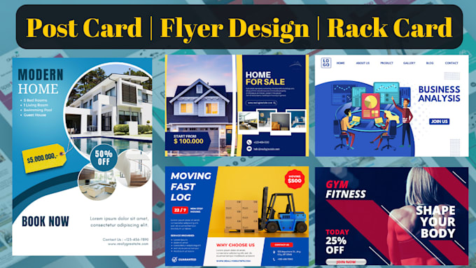 Design flyer,post card and rack card for you by Alam62 | Fiverr