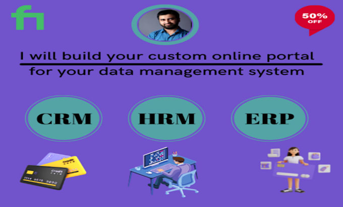 Build your custom portal crm hrm erp management system by Sameedkhan17 ...