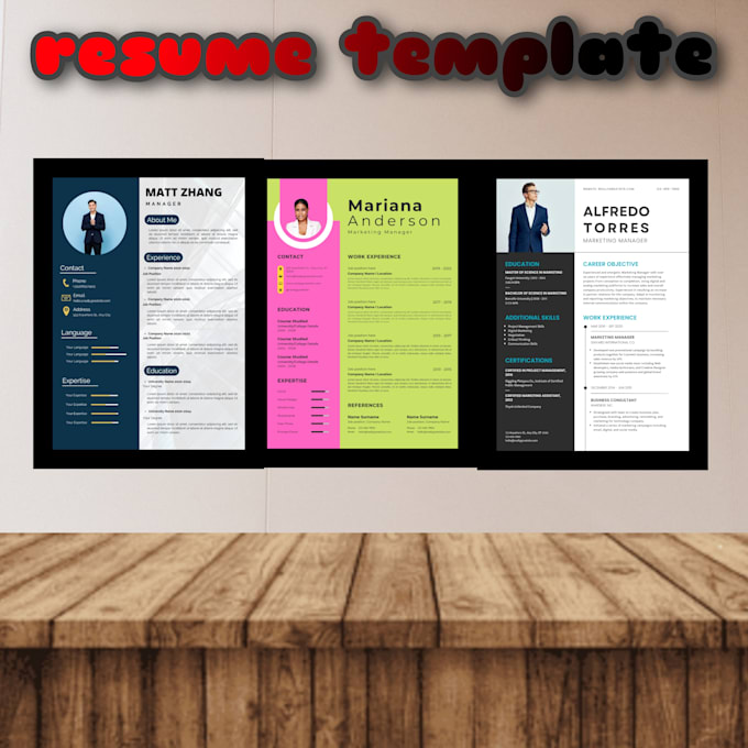 Make resume template and cv design in ms word document by Capkrio | Fiverr