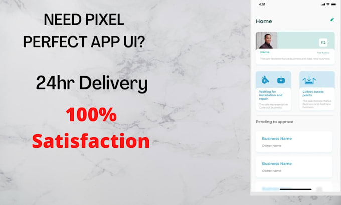 Make mobile app ui design for android and ios flutter by Itx_sohi_07 ...