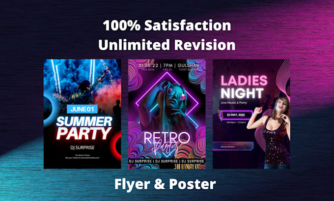 Design perfect flyer for party, event or business by Hossain024 | Fiverr