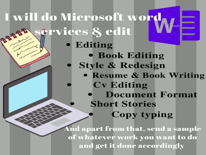 Do ms word document format, edit, and convert to file pdf by Urbarafique548 | Fiverr