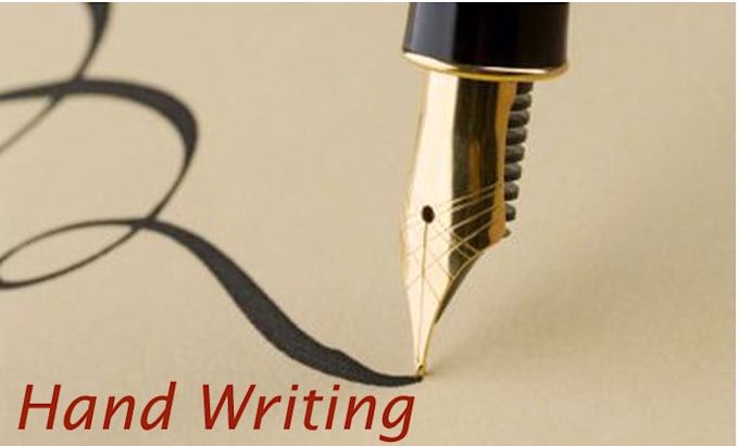 Hand write any type of documents, letters by S_waseema | Fiverr