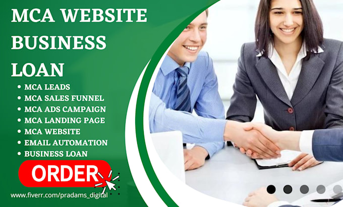 Design mca landing page merchant cash advance mca leads website design