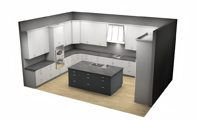 Turn your kitchen ideas into detailed 3d layouts by Epickdesigns | Fiverr