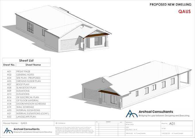 Draft custom home plans as per australian res codes by Archsol_2611 ...