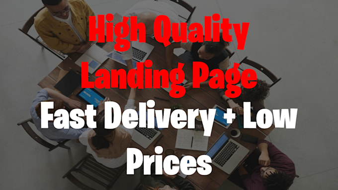 Create a quality landing page by Notjackyt | Fiverr