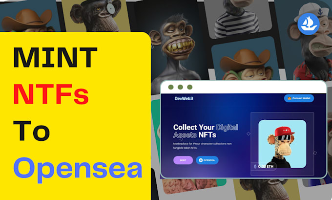 Create nft website with low gas fee smart contract and deploy a mint dapp by Devweb3 | Fiverr