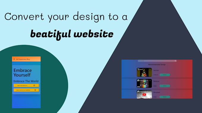 Create web app from your psd or figma designs by Ibrahimhozhun | Fiverr