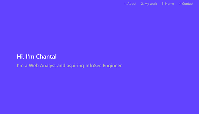 Create a simple html and css website for you by Chantalrach | Fiverr