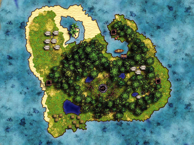 Draw fantasy maps, treasure maps, dungeons and dragons maps by ...