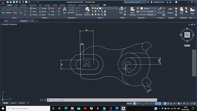 Design autocad 2d and 3d model by Parthborad25 | Fiverr